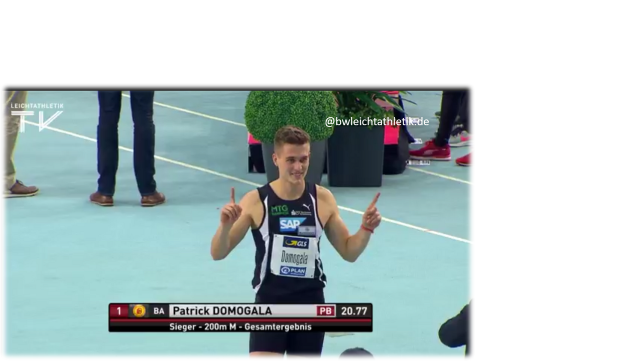 Leichtathletik Baden-Württemberg: 200 Meter-Spezialist Patrick Domogala ...